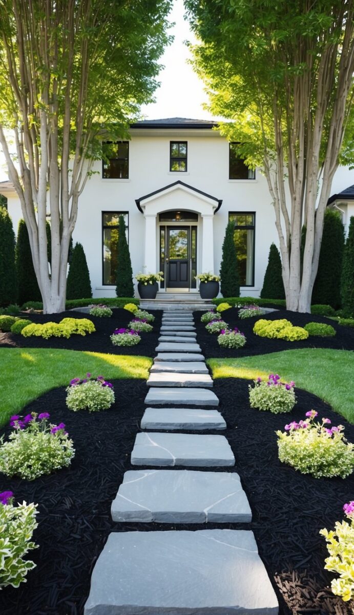 21 Black Mulch Landscaping Ideas to Transform Your Outdoor Space