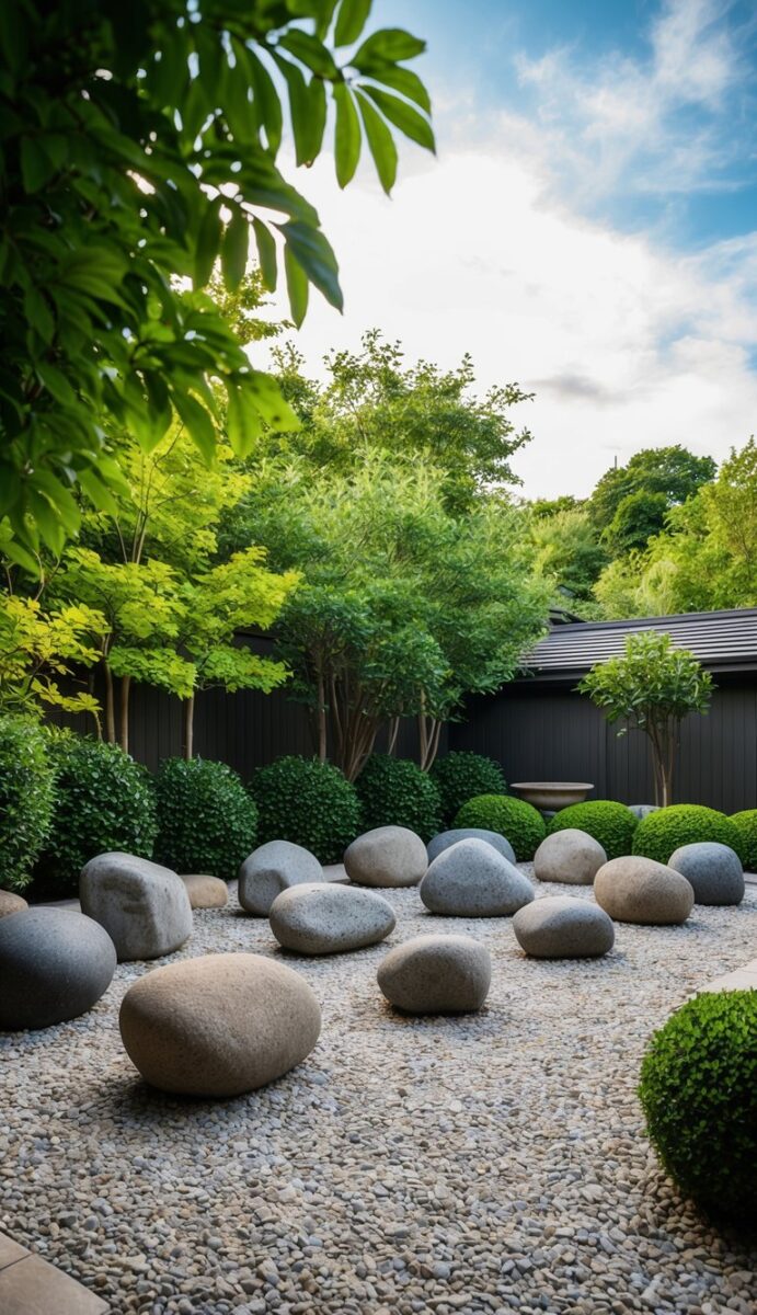 25 Large Rock Landscaping Ideas in Backyard