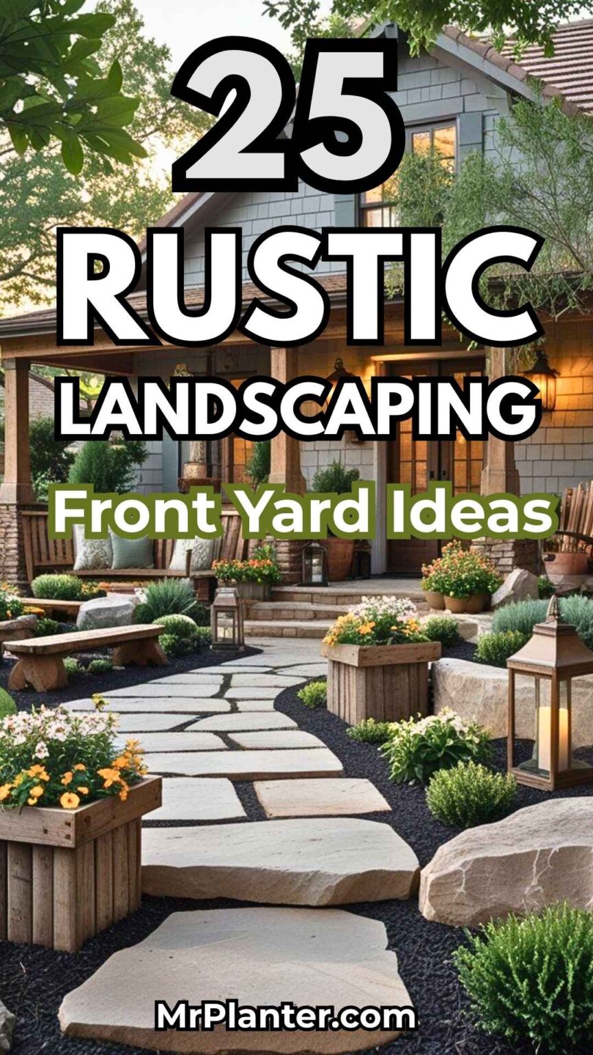 25 Rustic Landscaping Front Yard Ideas to Cozy Up Your Curb Appeal