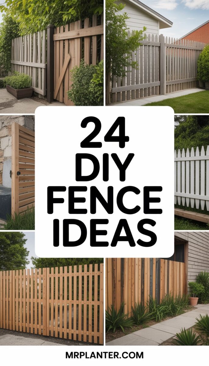 24 Amazing DIY Fence Ideas to Upgrade Your Yard on a Budget