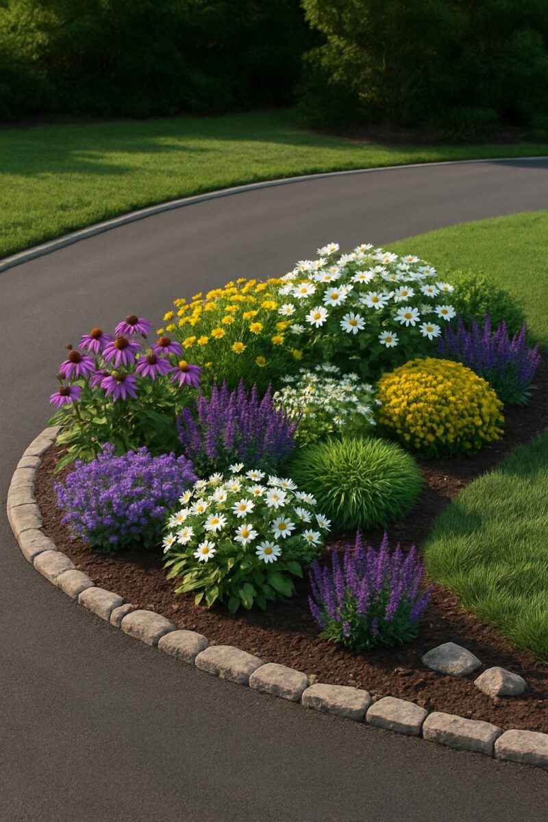 Half Circle Driveway Landscaping Ideas