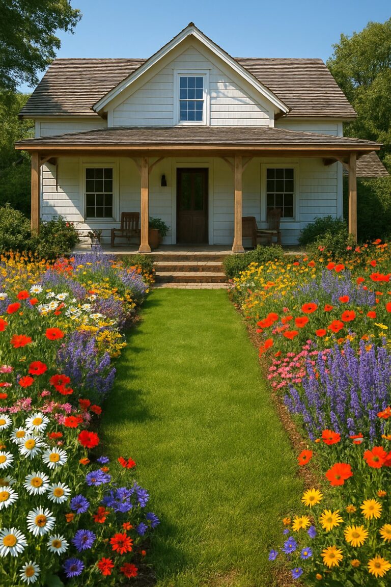 27 Farmhouse Landscaping Front Yard Ideas to Boost Your Curb Appeal Easily