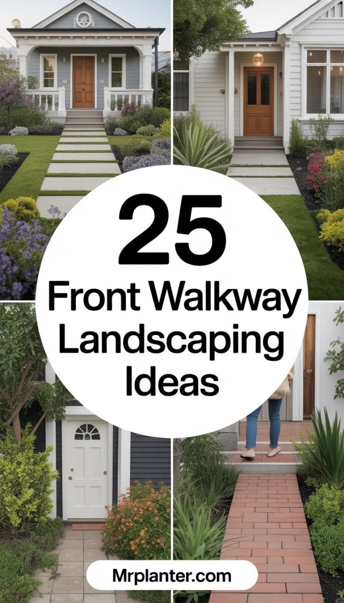 Boost Curb Appeal with 25 Front Walkway Landscaping Ideas