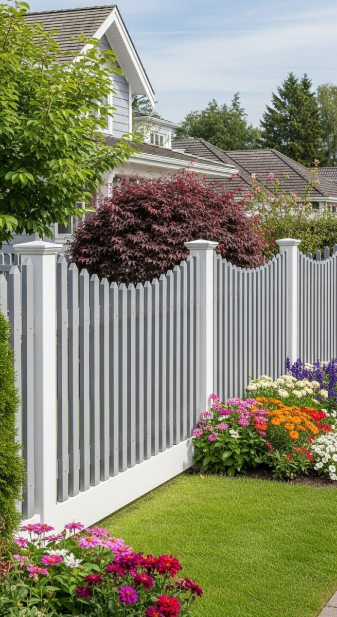 Style Your Outdoors Using 25 Inspiring Picket Fence Ideas