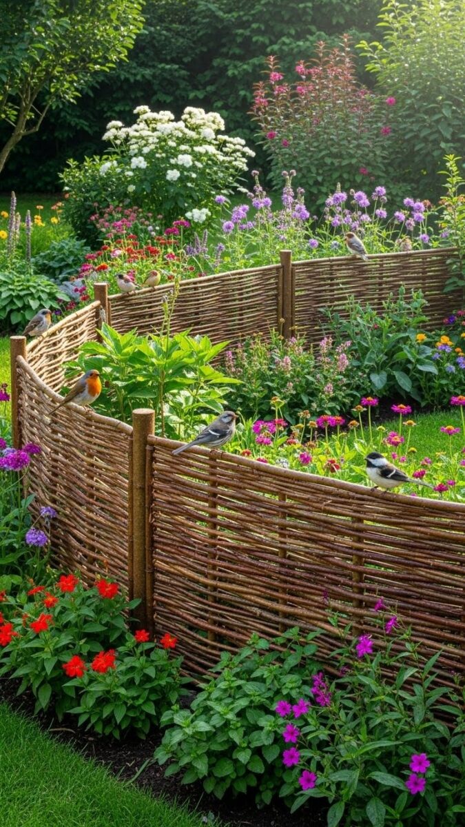 15 Natural Fence Ideas in the Backyard