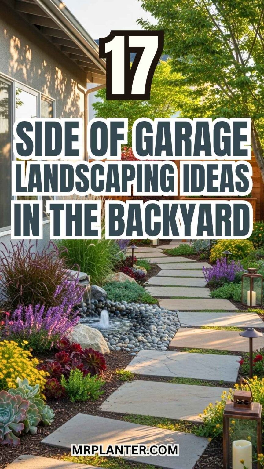 17 Side Of Garage Landscaping Ideas In The Backyard